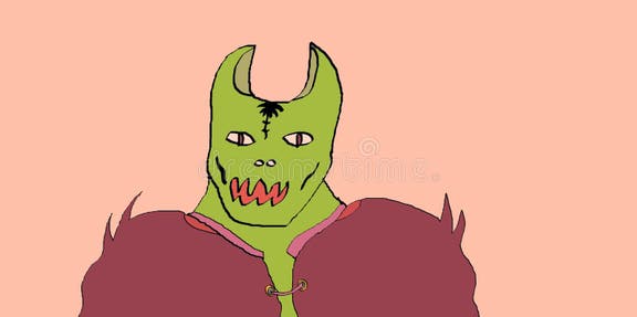 The green vampire stock illustration. Illustration of face - 268797424