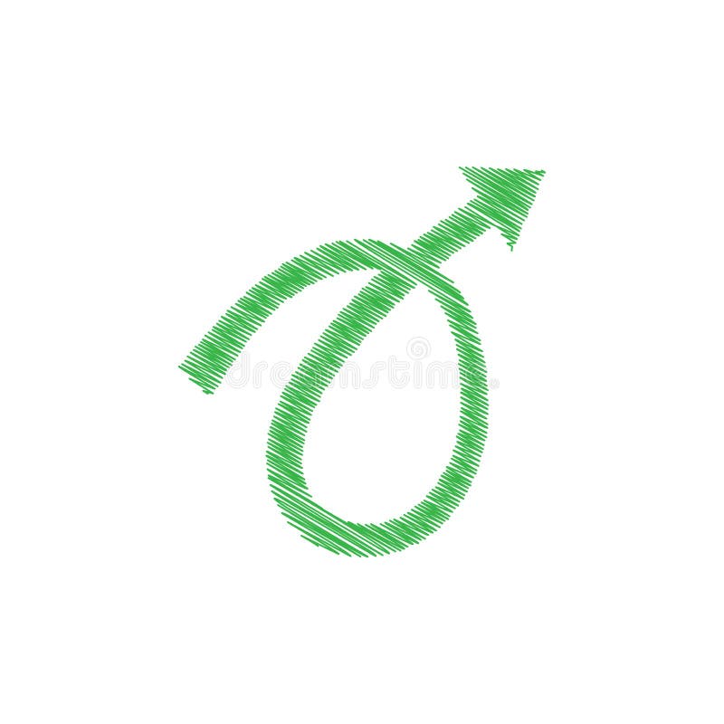 Green Hand Drawn Arrow Element Vector. Collection of Doodle Arrows ...
