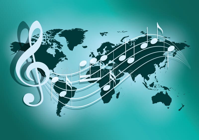 Music Notes Map Stock Illustrations – 988 Music Notes Map Stock ...