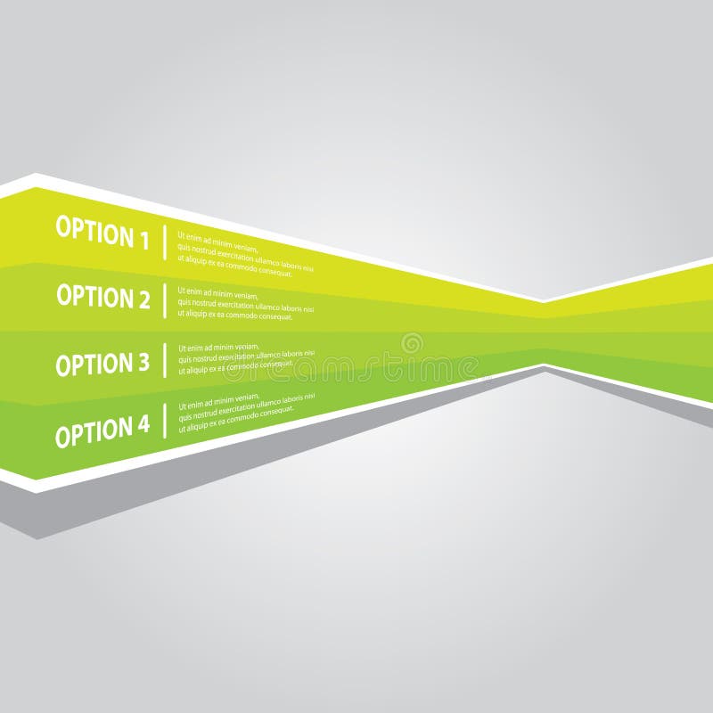 Green Vector Paper Progress Background Banner Stock Vector ...