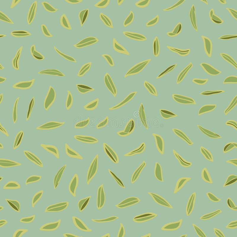 Green Pattern with Multi Leaf. Stock Vector - Illustration of flying ...