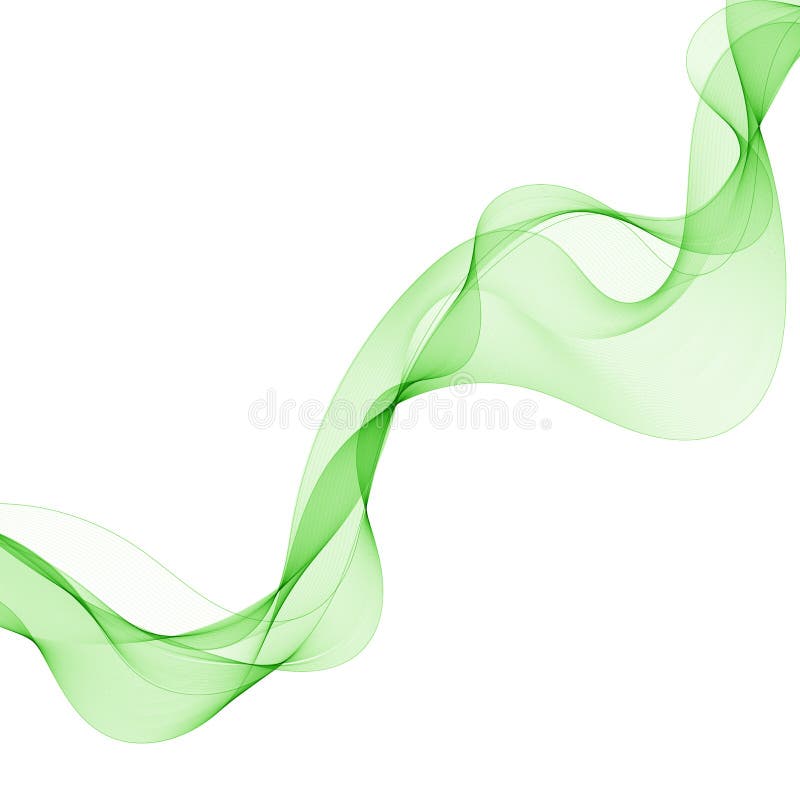 Green Vector Wave. Abstract Background. Eps 10 Stock Vector ...