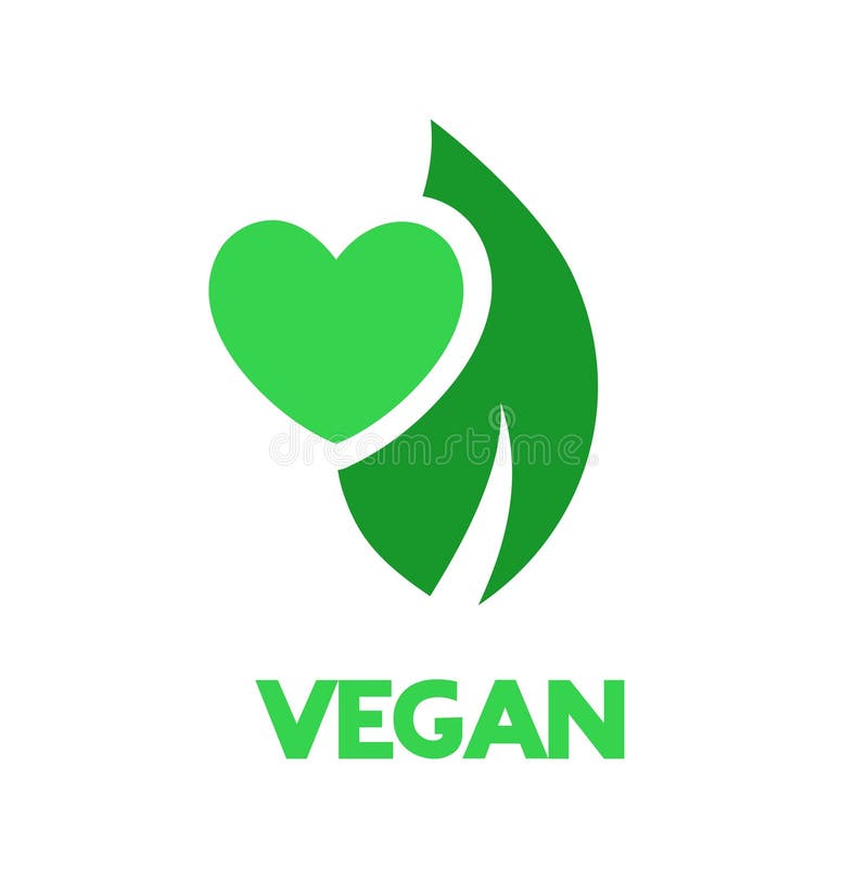 Green vegan icon stock illustration. Illustration of menu - 377198186