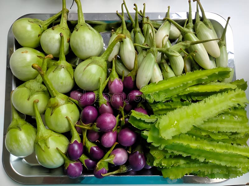 Green Vegetable on a Market Stall Stock Photo - Image of bean ...