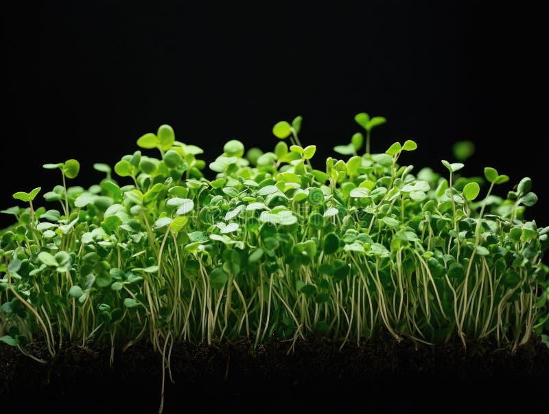 Green Vegetable Sprouts stock photo. Image of generated - 358486634