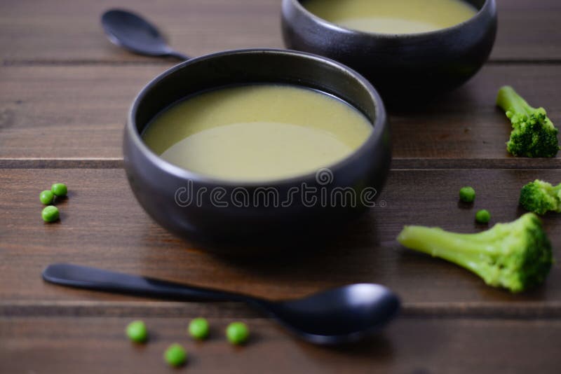 Green vegetables pure soup stock photo. Image of healthy - 135270508