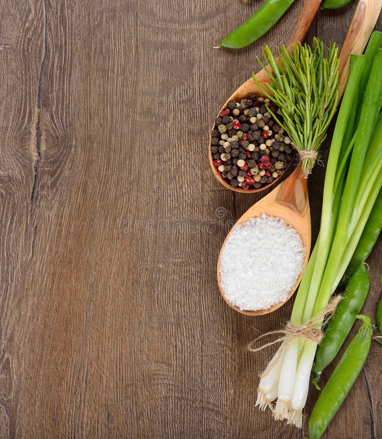 Green Vegetables And Spices Stock Photo - Image of organic, snack: 33250074