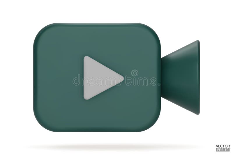 3d Realistic Green Triangle Warning Sign Isolated on White Background ...