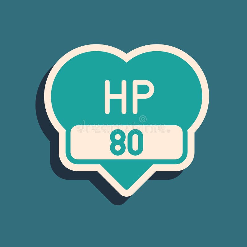 Green Video Game Bar Icon Isolated on Green Background. Long Shadow ...