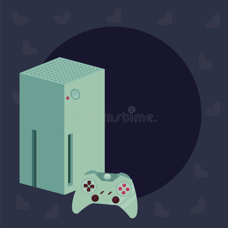 Green videogame console stock vector. Illustration of devices - 221317449