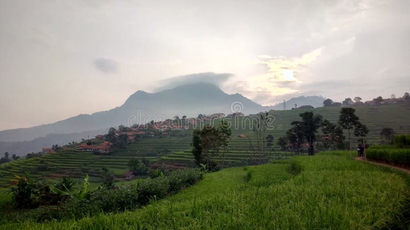 Manglayang Mountain West Java Indonesia Stock Image - Image of sunrise ...