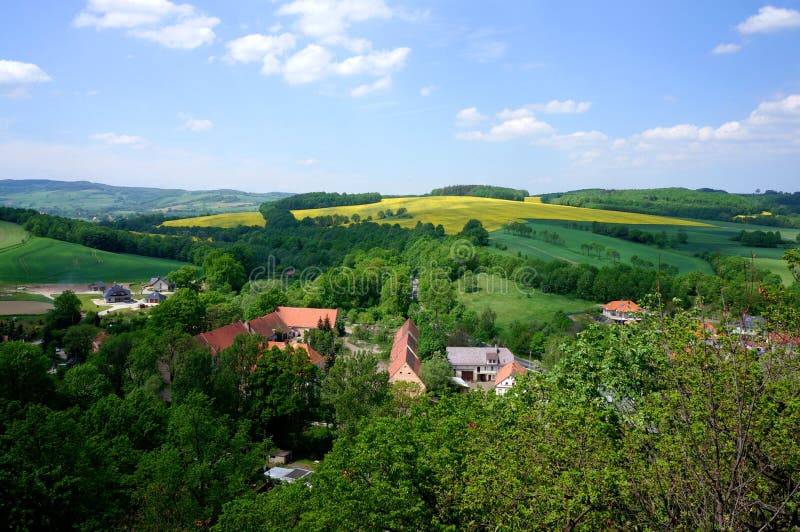 Green village panorama stock photo. Image of touristic - 74513858