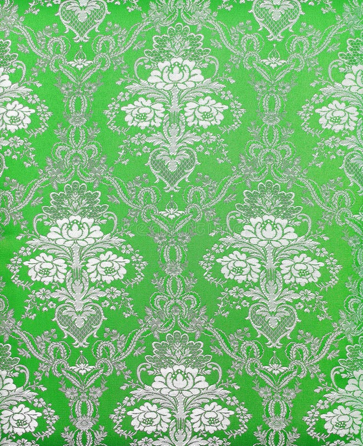Green vintage fabric with stock illustration. Illustration of abstract ...