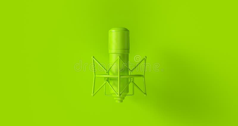 Vintage microphone in 3d stock photo. Image of recording - 2544760