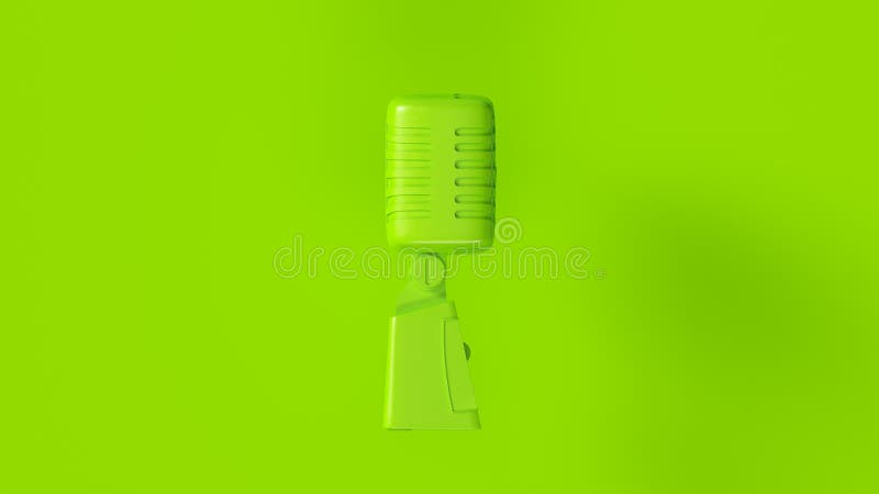 Vintage microphone in 3d stock photo. Image of recording - 2544760