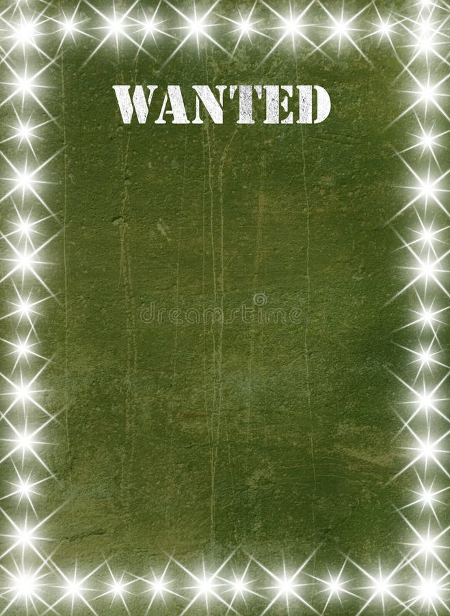 Old wanted poster stock illustration. Illustration of press - 782700