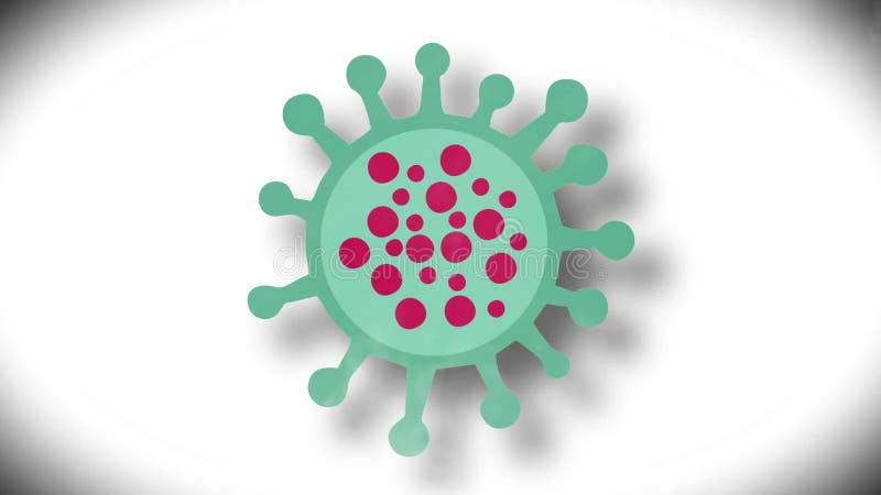Green Virus Animation Spin Effect Stock Video - Video of sars, social ...
