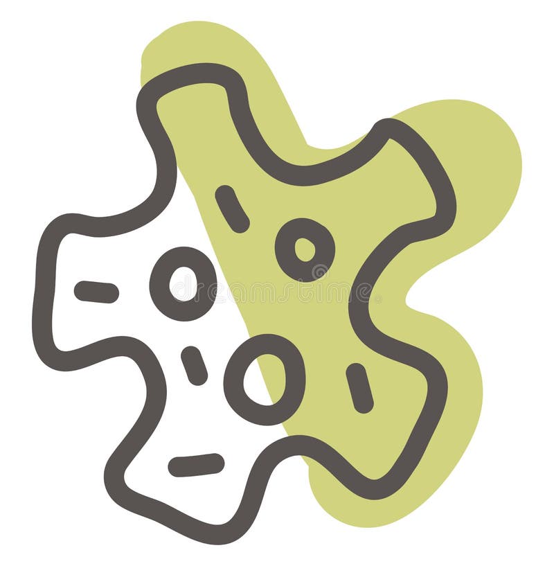 Green virus, icon stock vector. Illustration of health - 260373117