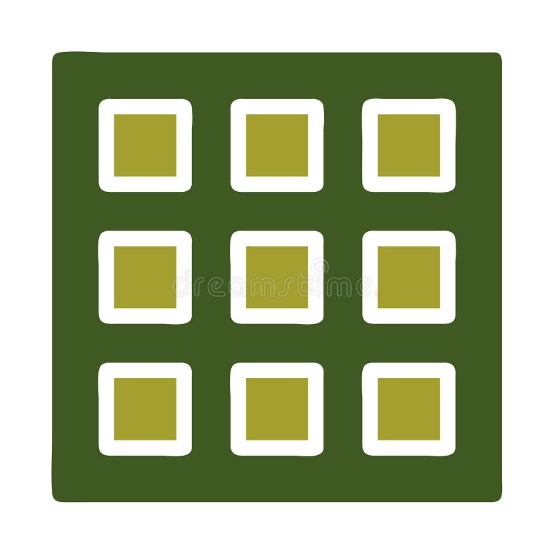 Green Waffle Grid Pattern. Geometric Design, Food, Snack, Dessert ...