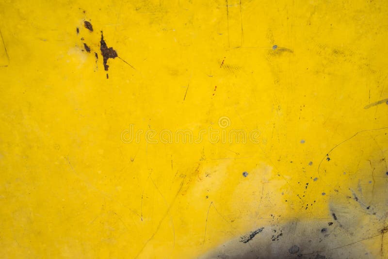 Wall Steel Yellow Rusty Texture Background Stock Image - Image of ...
