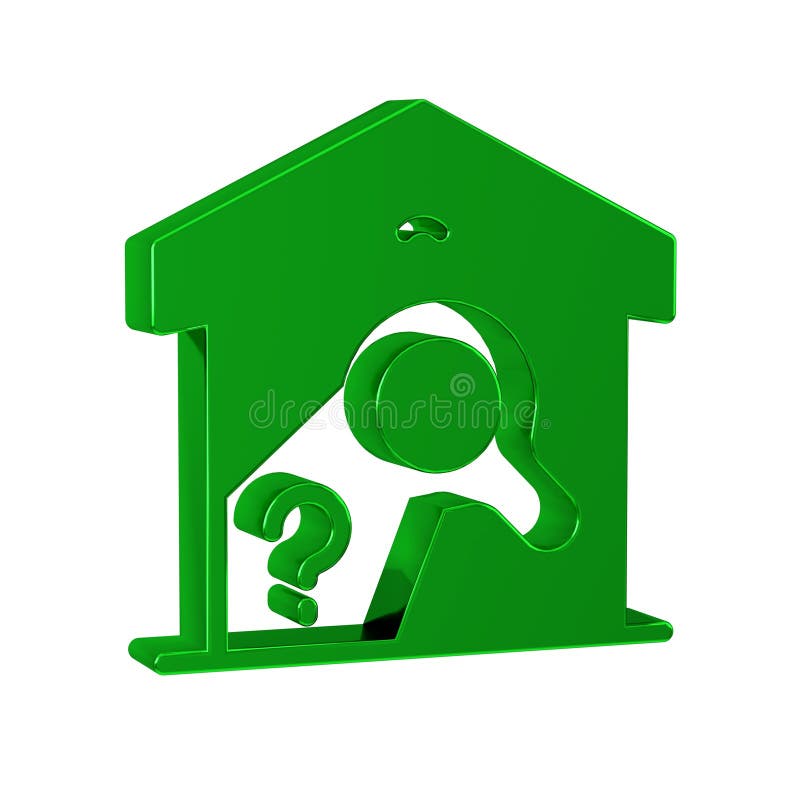 Green Warehouse Check Icon Isolated on Transparent Background. Stock ...