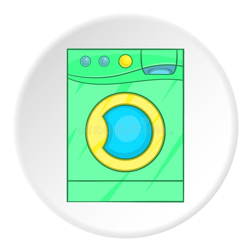 Green Washer Icon, Cartoon Style Stock Illustration - Illustration of ...