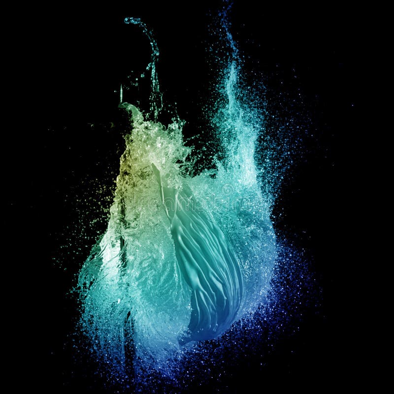Green Water Balloon Splash Explosion Stock Photo - Image of rust ...
