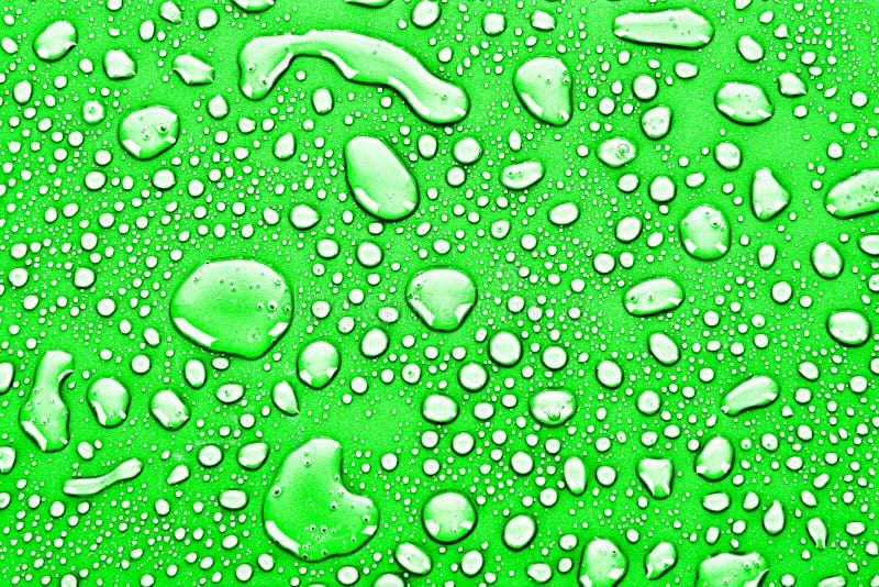Green water drops stock photo. Image of liquid, clear - 13216224