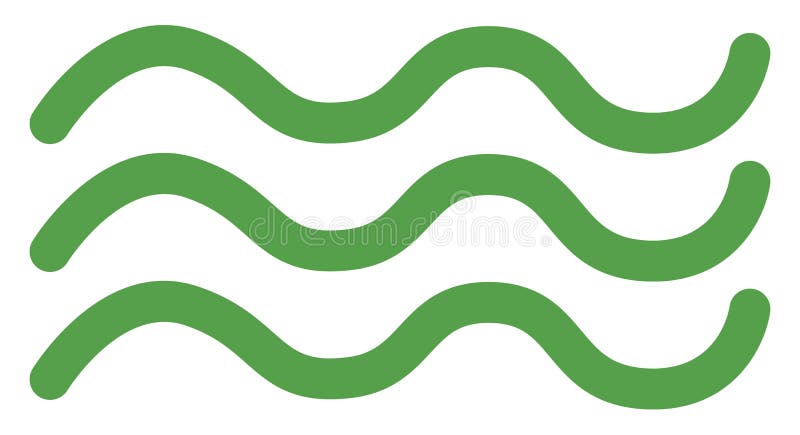 Green water, icon stock vector. Illustration of blue - 260378167
