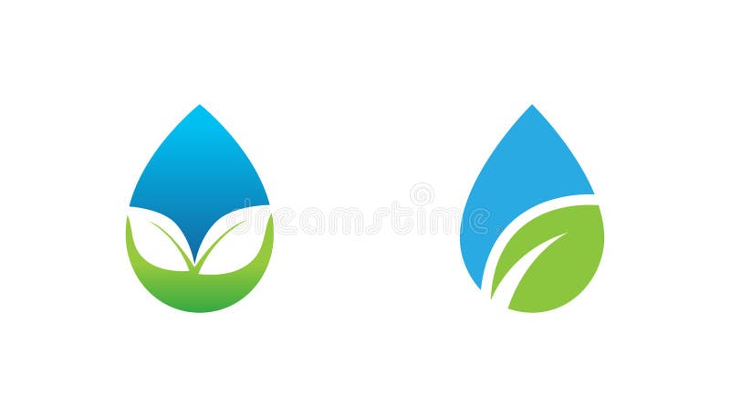 Green water logo design stock vector. Illustration of growth - 234180385
