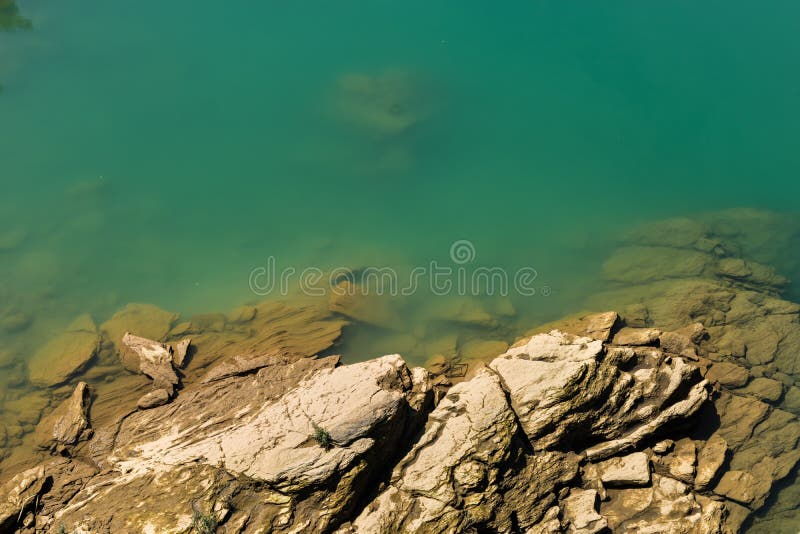 Green River with Rock on Ha Giang Loop Stock Photo - Image of color ...