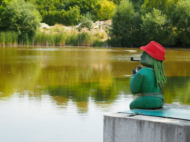 Water sprite statue stock photo. Image of czech, creative - 69334562