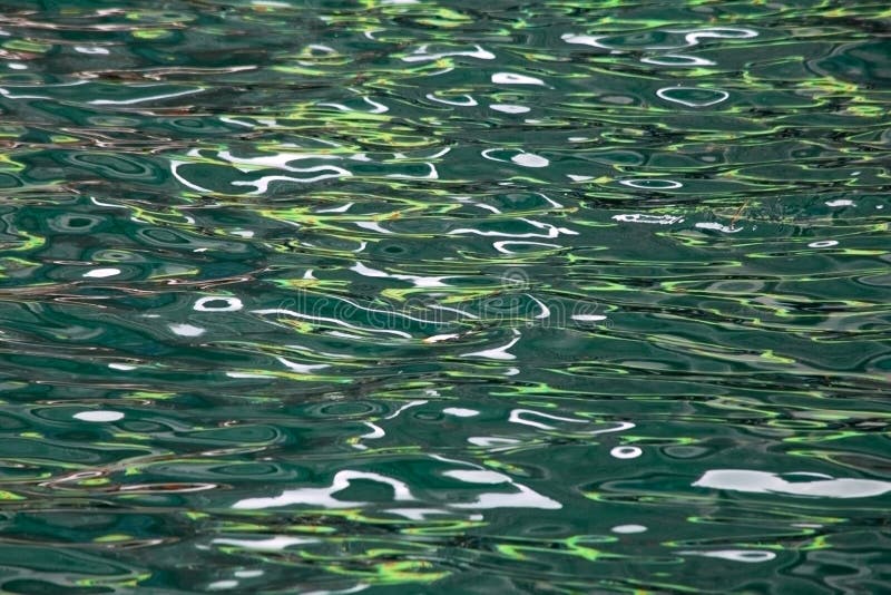 Green Water Texture with Patch of Light Stock Image - Image of aqua ...