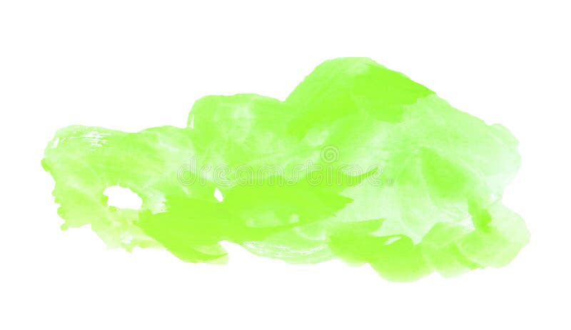 A Very Magical Green Watercolor Splash Stock Illustration ...