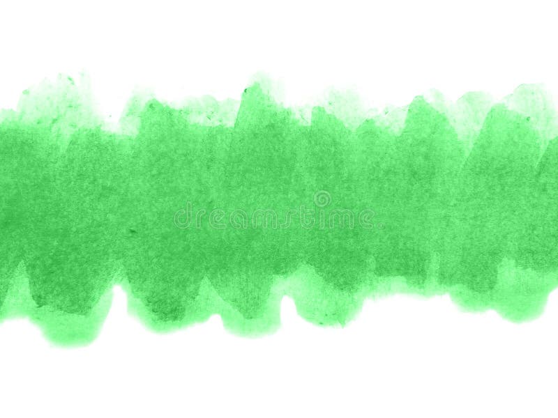 Green Watercolor Scribble Texture. Abstract Watercolor on White ...