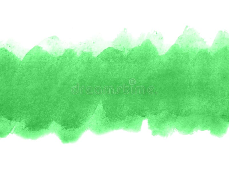Green Watercolor Scribble Texture. Abstract Watercolor on White ...