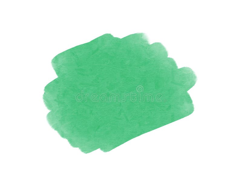 Green Watercolor Spot , Transparent Texture Stock Image - Image of ...
