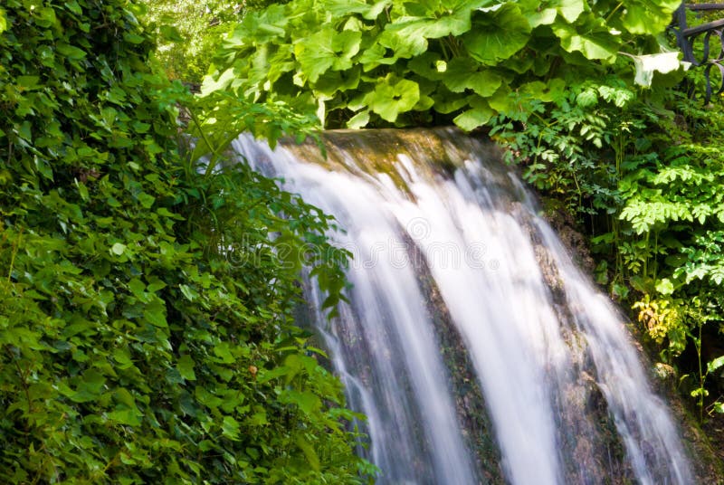 Spring water waterfall stock image. Image of green, natural - 22703841
