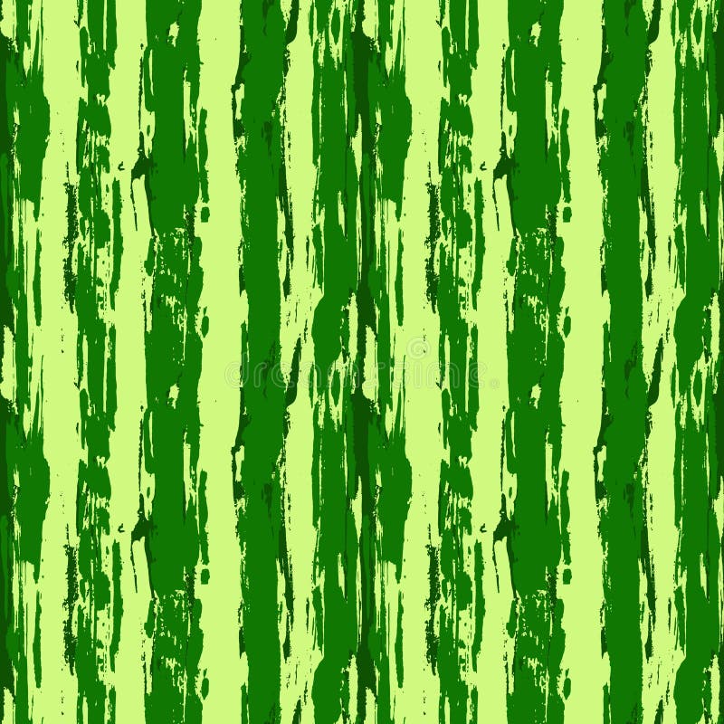 Green Watermelon Stripes Seamless Brush Pattern. Stock Vector ...
