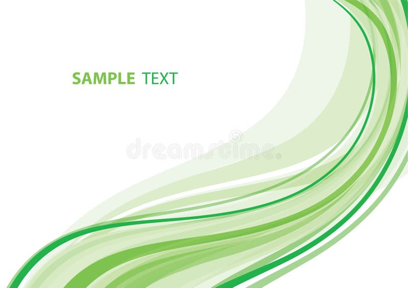Green Bright Abstract Modern Swoosh Wave Border Layout. Elegant Stock ...