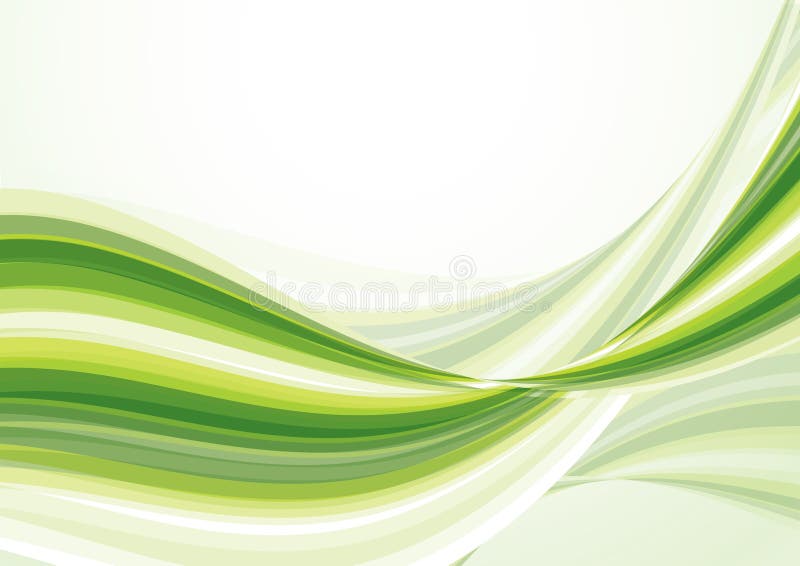 Green wave stock vector. Illustration of elegant, abstract - 11849907
