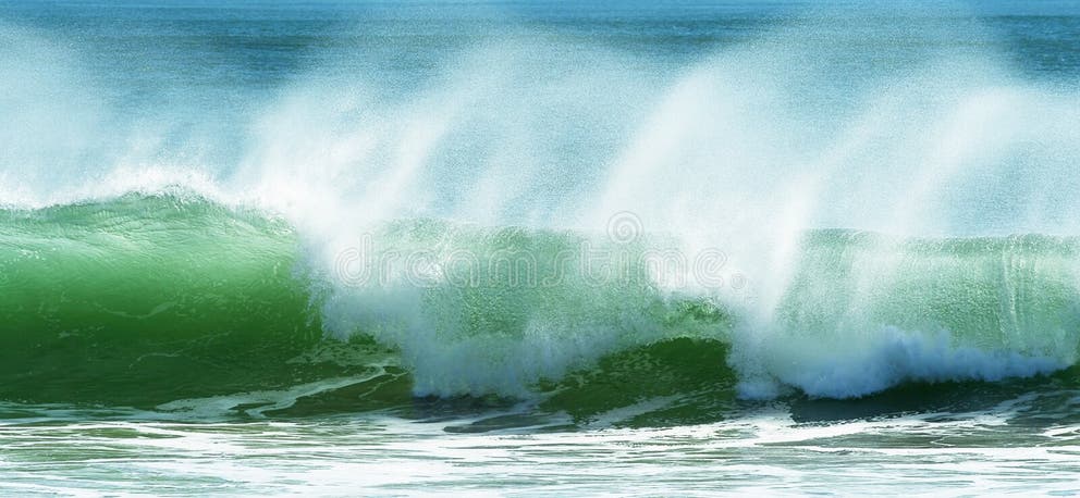 Green wave stock photo. Image of clear, beach, cristal - 2074150