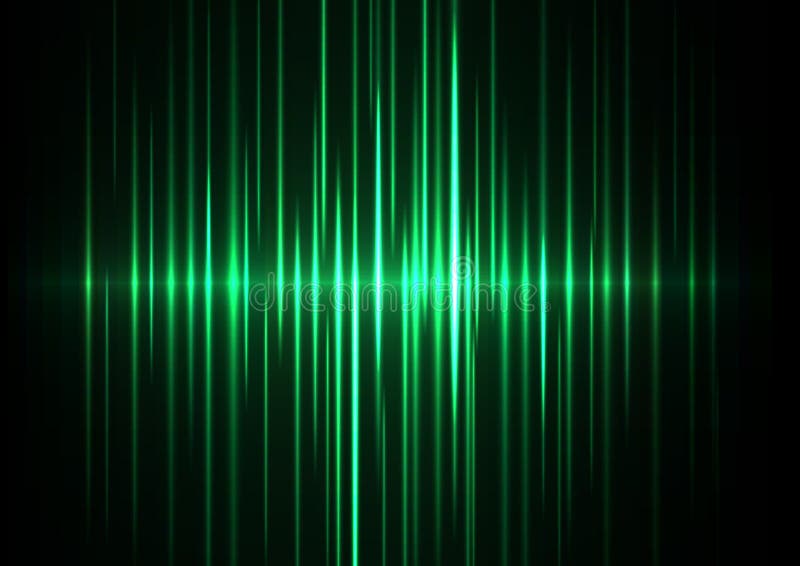 Green Wave Abstract Background Stock Vector - Illustration of flash ...