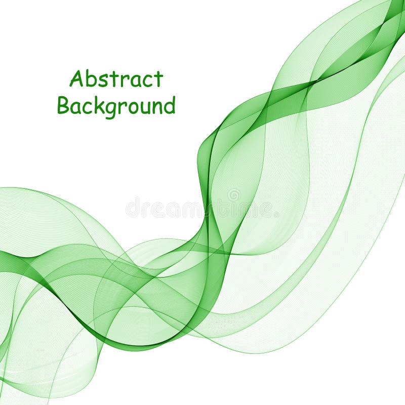 Green Wave. Abstract Vector Graphics. Eps 10 Stock Vector ...