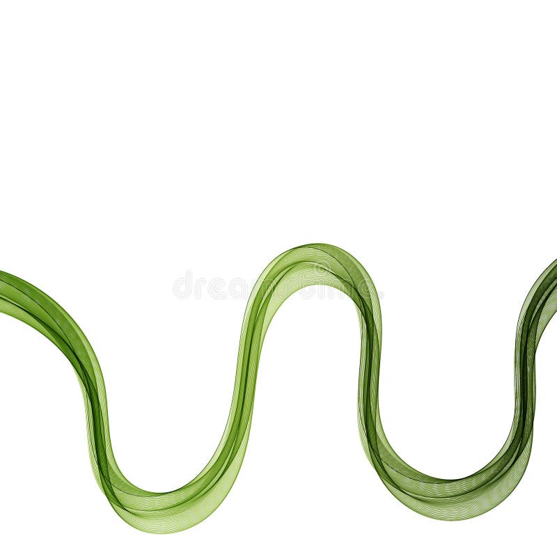 Green Wave. Abstract Vector Graphics. Eps 10 Stock Illustration ...