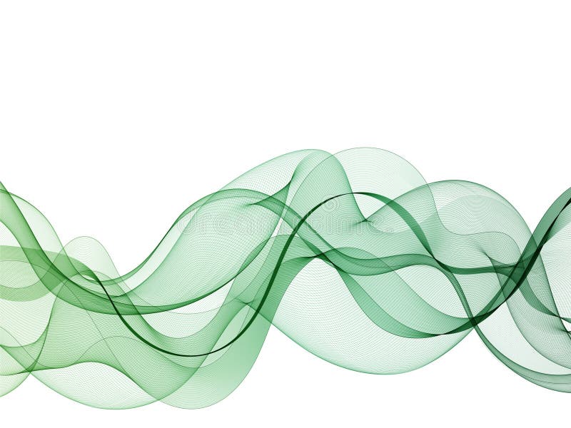 Green Wave. Abstract Vector Graphics. Eps 10 Stock Illustration ...