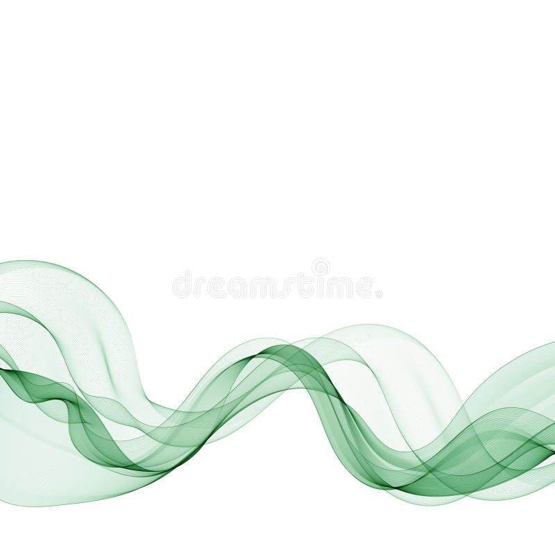 Green Wave. Abstract Vector Graphics. Eps 10 Stock Illustration ...