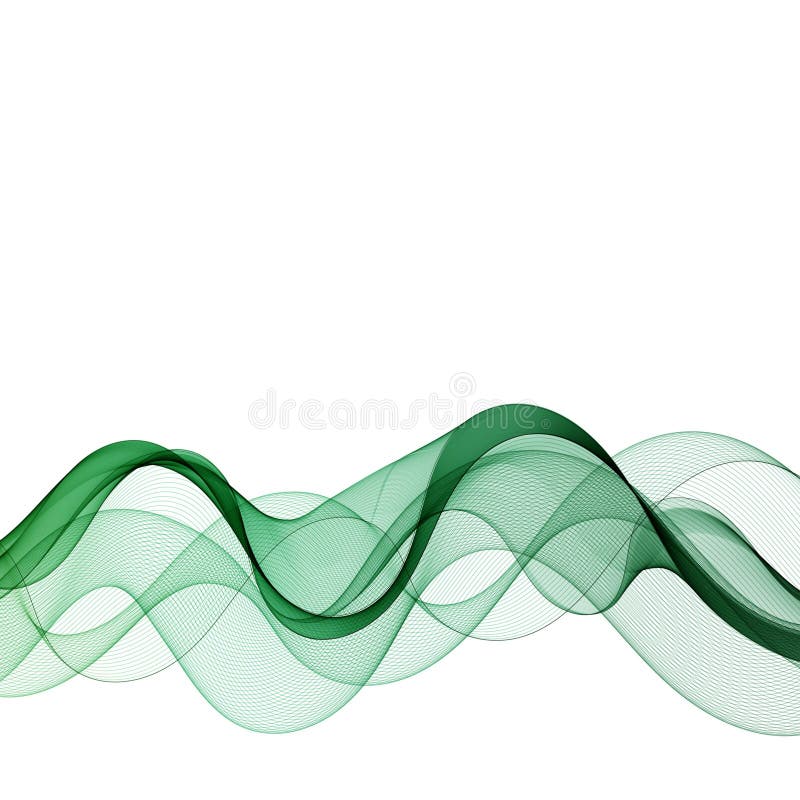 Green Wave. Abstract Vector Graphics. Eps 10 Stock Illustration ...