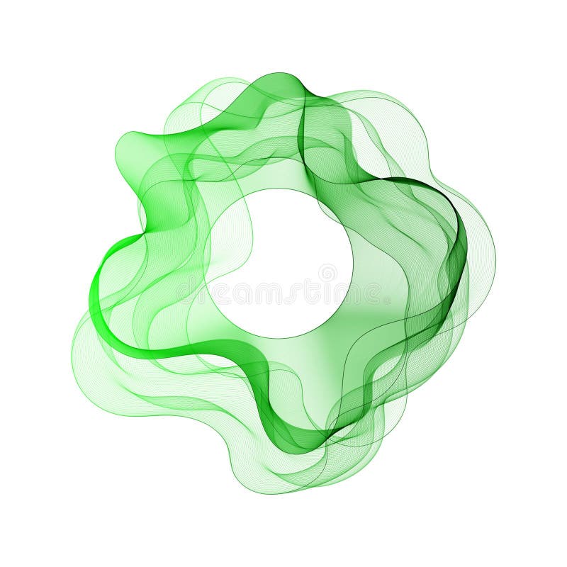 Green Wave. Abstract Vector Graphics. Eps 10 Stock Illustration ...