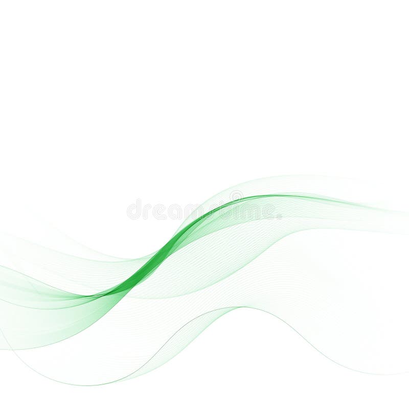 Green Wave. Abstract Vector Graphics. Eps 10 Stock Illustration ...